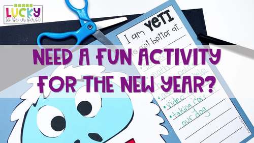 New Year Goal Setting Craft Are You YETI for New Year? Goal Setting for ...
