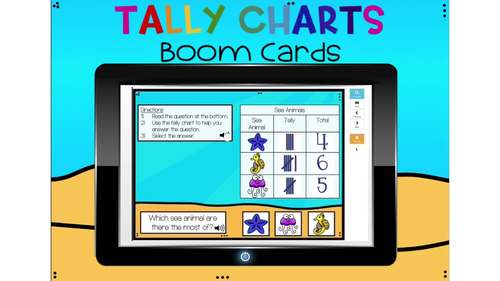 Graphing with Tally Charts - Boom Cards by Wanderlust Designer | TPT