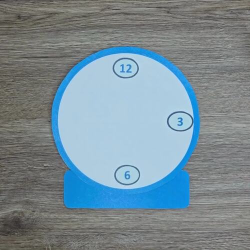 Blue Clock Craft Template by Mollers Makes It | TPT