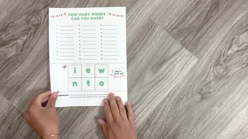 Making Words Worksheets // Spelling and Phonics Practice for 1st-3rd Grade
