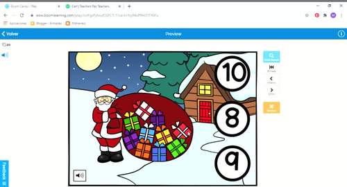 BOOM CARDS de NAVIDAD :Contar números del 1 al 10- Christmas Distance ...