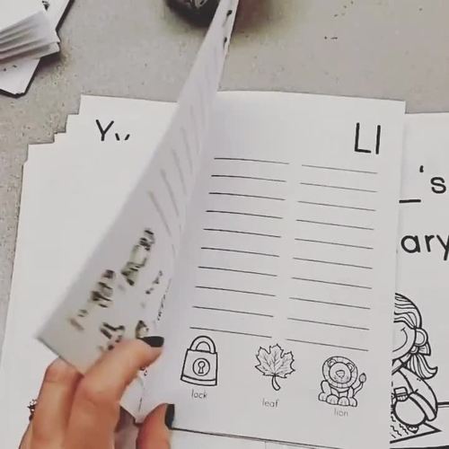 Picture and Personal Dictionary for Primary Students (with blank lines ...