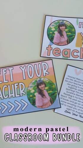 Pastel Classroom Decor Bundle | EDITABLE Bilingual Friendly Decor ...