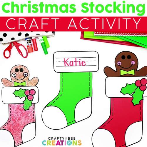 Christmas Stocking Name Craft | Easy Christmas Stocking | Christmas ...