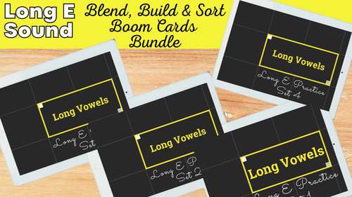 Speech to Print SOR 4 Deck Boom Card Bundle - Long E Phoneme Grapheme ...