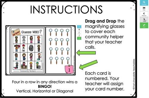 Community Helpers DIGITAL BINGO GAME - Jobs & Occupations BOOM CARDS™