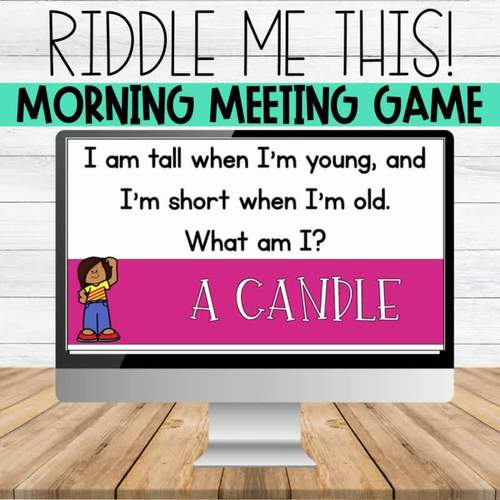 Morning Meeting Games and Activities | Riddles | Fun Friday | TPT