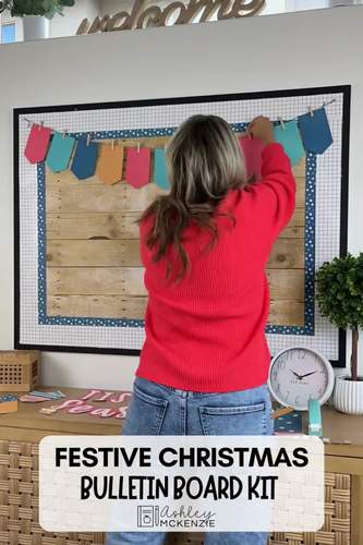 Festive Christmas Classroom Decor Bundle by Ashley McKenzie | TPT