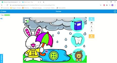 BOOM CARDS Pascua: RIMAS | Easter Rhyming Digital Resources in Spanish