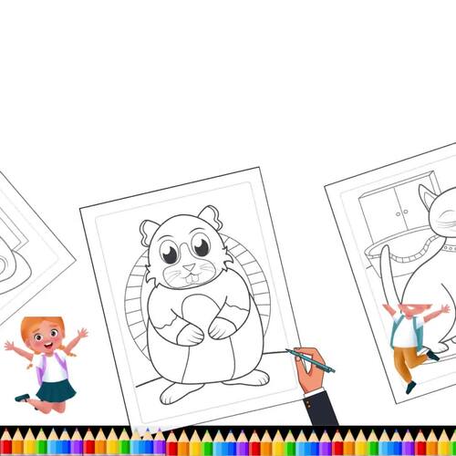 Pets Animals Coloring Pages I Coloring Pages for Kids | Pets Coloring ...