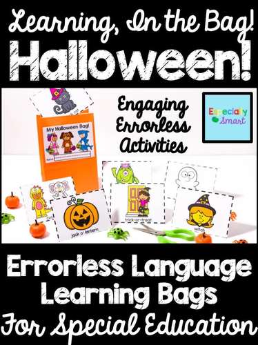 Halloween Errorless Learning Craft Worksheets for Special Education ...