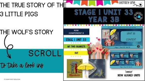 NSW DET Stage 1 English Unit 33 MY TWO BLANKETS, OUT Component B TERM 3B