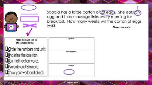 Back to School CUBES Grades 3 - 5 - Math Problem Solving Lesson | TPT