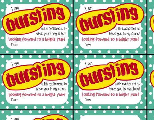 Starburst & Skittles Beginning of Year Gift Tags Bundle | TPT