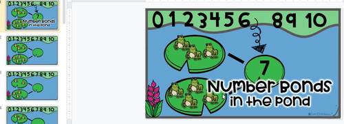 Number Bonds to 10 - Digital Google Classroom ONLINE Distance Learning