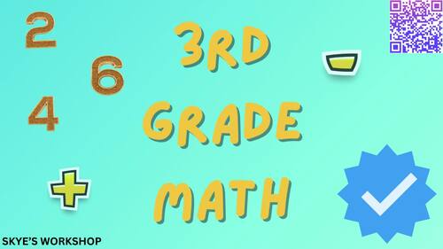 Third Grade Math Packet ALL TOPICS Worksheets Starters (Aligns with IXL ...