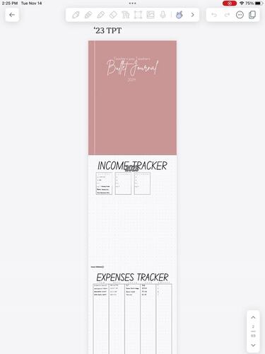 Digital & Printable TPT Seller Bullet Journal - Track Sales & Productivity