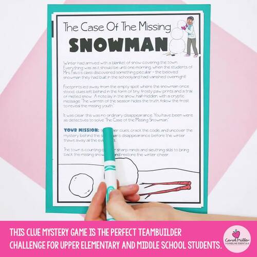 Snowman Detective Mystery | Problem Solving | Escape Room | Growth Mindset