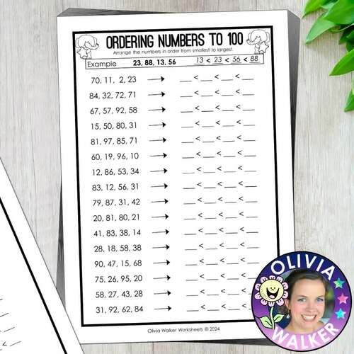 Ordering Numbers to 100, Sorting Numbers, Order and Rearranging Double ... Ordering Numbers to 100, Sorting Numbers, Order and Rearranging Double ...