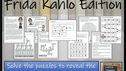 Frida Kahlo Escape Room Activity by Creative Primary Literacy | TPT