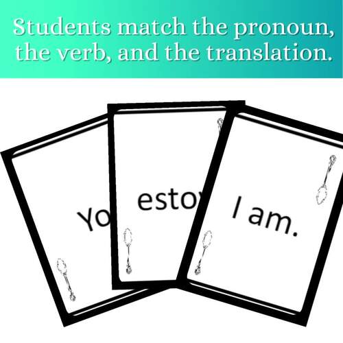 Spanish Verb ESTAR Game-Cucharas (Spoons) by SinginSeñorita | TPT