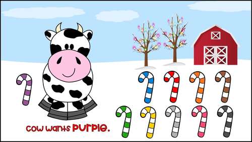 Colorful Candy Canes | Interactive Slide Show | Early Intervention | Autism