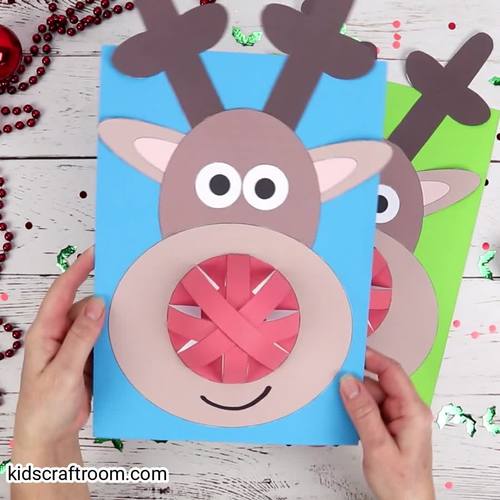 Christmas Dome Nosed Reindeer Craft - Christmas Craft by Kids Craft Room
