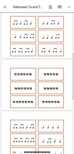 Halloween Board Game | Music Centers |Ta, Ti-ti | Quarter Note Eighth Note