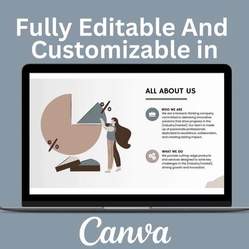Business Plan Pitch Deck Editable Canva Template, Project Proposal
