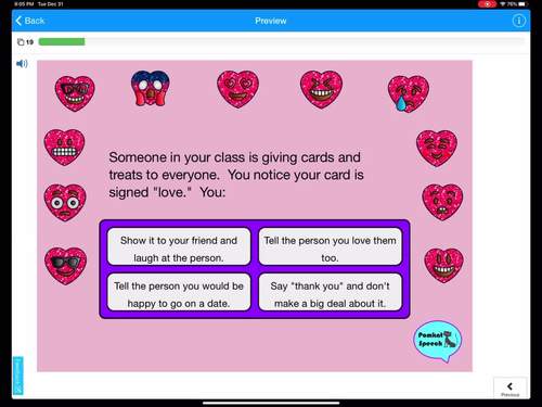 Conversation Questions & Comments: Valentine's Boom Cards by PomKat Speech