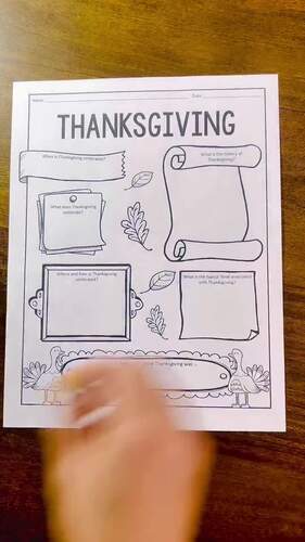 Thanksgiving Reading Comprehension Passages MLL ESL Sub Plans Print ...