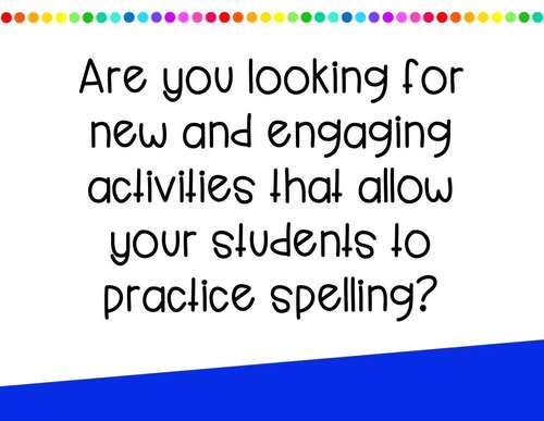 Fall Spelling Activity for First Grade by A Plus Classroom Creations