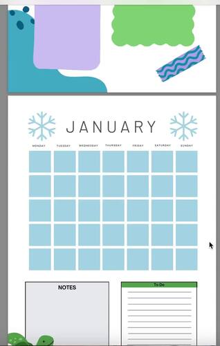 Undated Printable Teacher Planner- Turtle Themed by A Byte From The Apple