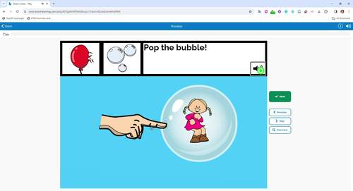 Pop the Bubbles: Early Actions (GIFs) by Creative Speech Language Resources