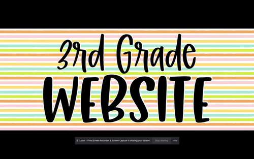 Happy Rainbow Google Sites: Classroom Website Templates-Editable ...