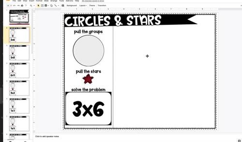 Digital Multiplication Equal Groups for Google Slides : DISTANCE LEARNING