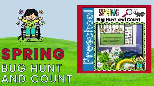 Preschool Math Activities for Spring - Bug Hunt and Count by Preschool SOS
