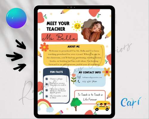 Editable Meet the Teacher Welcome Letter Template for Back to School Newsletter