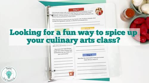 Foods Around the World Bell Ringers - International Foods - Culinary ...