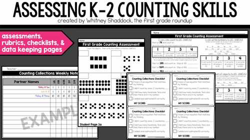 Counting Collections Recording Sheets and Assessments - Paper & Digital ...