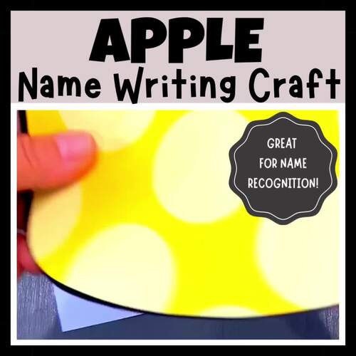 Apple Name Craft | Preschool & Kindergarten Name Craft | Apple Craft