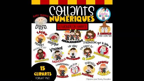 Ensemble grandissant-collants numériques (french digital stickers)