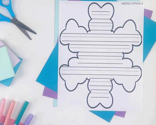 Snowflake Writing Craft | Snowflake Writing Craft Activity | Snowflake ...