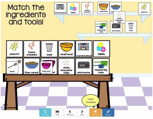 Visual Recipe BOOM Cards™ | SPRING SNACK MIX | Speech Therapy | TPT