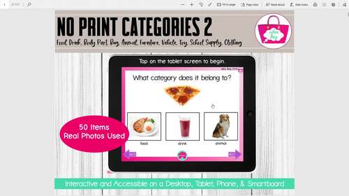 No Print Categories (Speech, Special Education) Distance Learning by ...