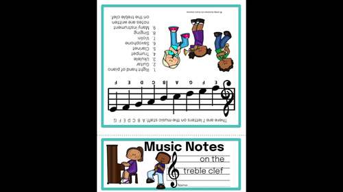 Music Center Theory Worksheets for Treble Bass Alto clef Bundle Activities