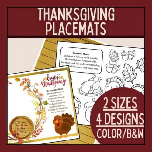 Thanksgiving Placemat Handprint Craft: Fun & Festive Preschool ELA Activity