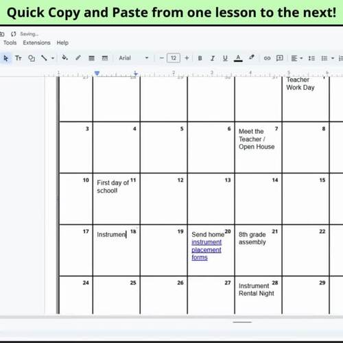 Band TEACHER LESSON PLANNER - Digital and Printable 2025-2026 ...