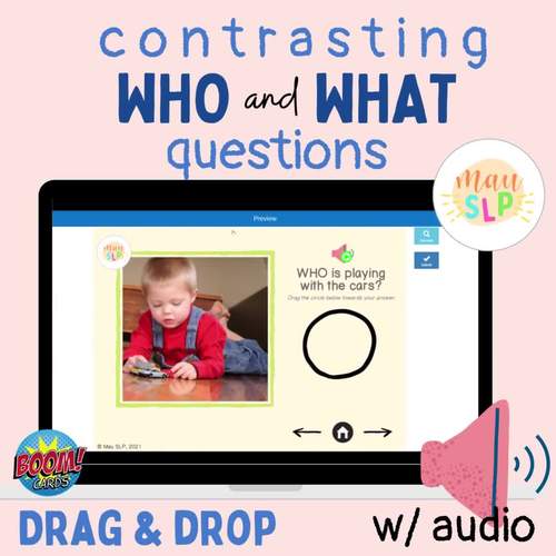 Answering contrasting who and what questions (visual information) by ...