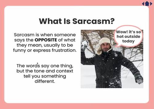 Understanding Sarcasm Lesson & Scenario Card Activity | Teens with ...